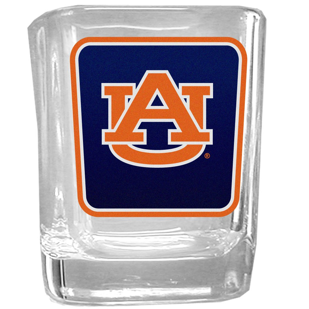 Auburn Tigers Square Glass Shot Glass - Sports Unlimited