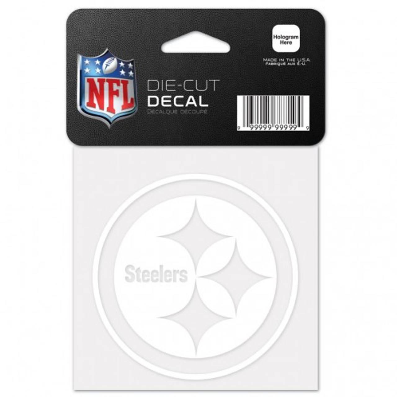 Pittsburgh Steelers Perfect Cut White Decal - Sports Unlimited