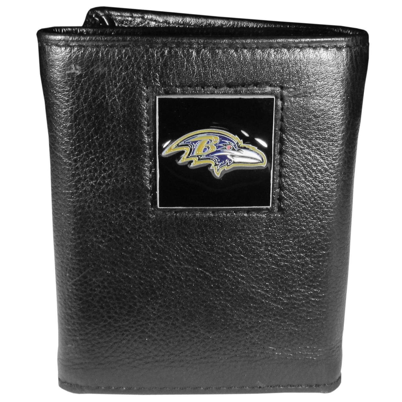 Baltimore Ravens Leather Tri Fold Wallet Sports Unlimited