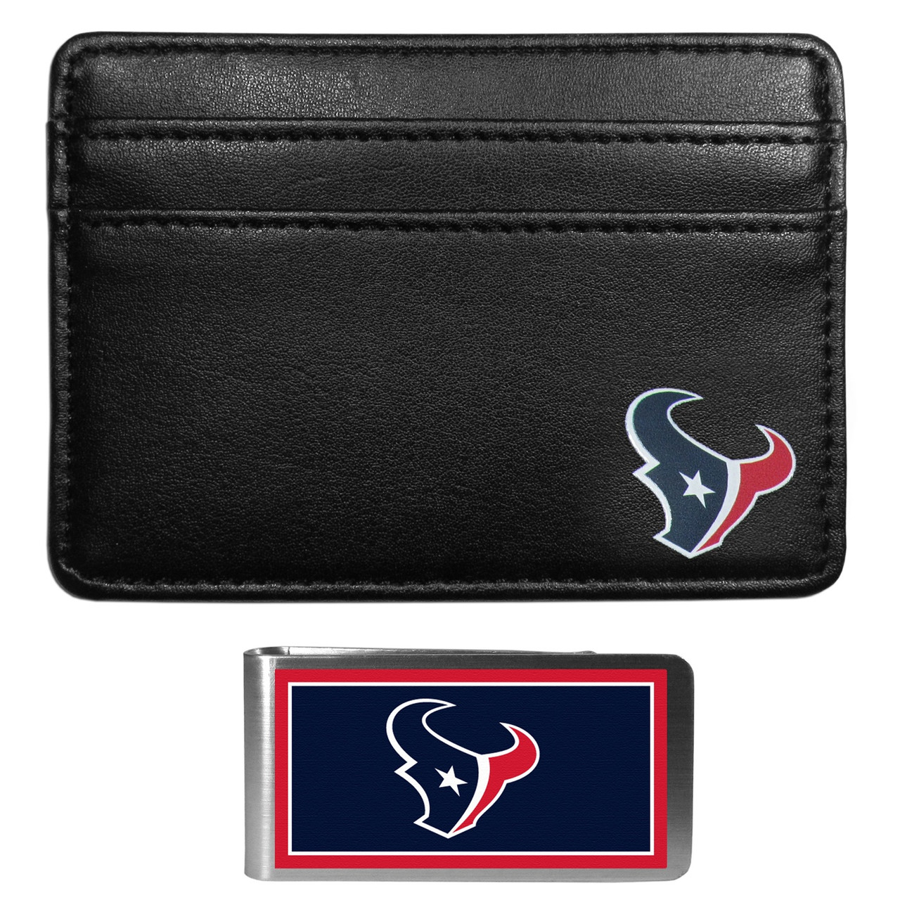 Houston Texans Weekend Wallet & Color Money Clip - Sports Unlimited