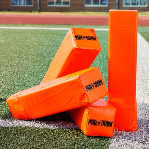 Pro Down Weighted Football End Zone Pylons - Sports Unlimited