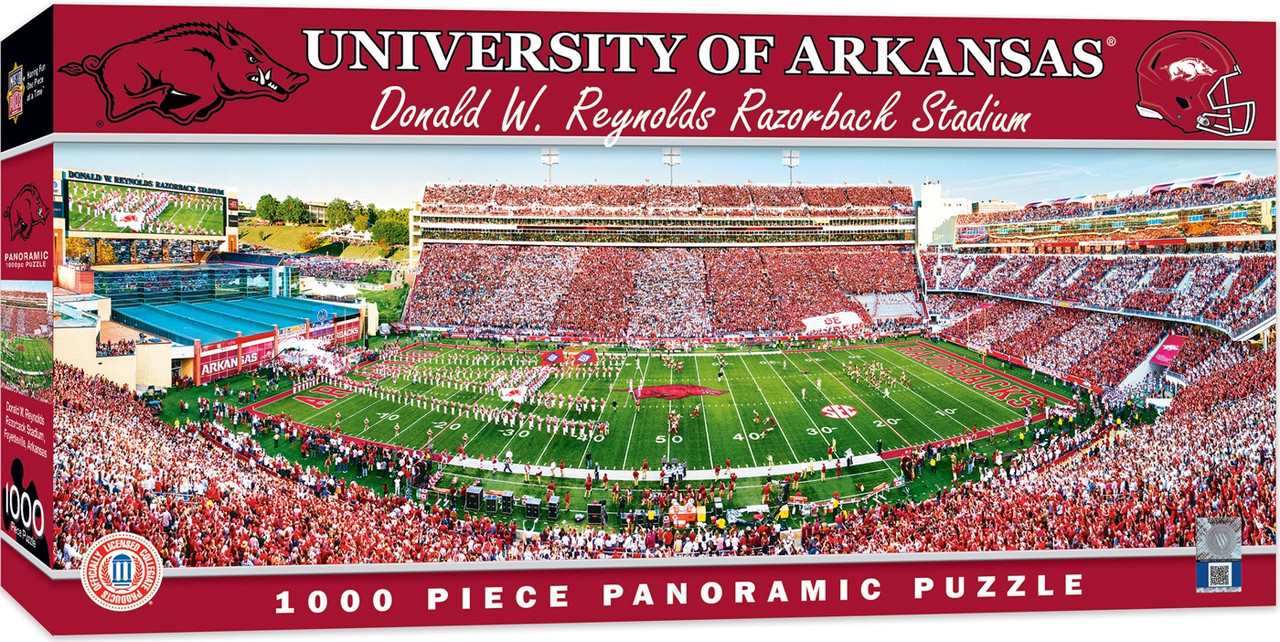 Arkansas Razorbacks 1000 Piece Panoramic Puzzle - Sports Unlimited
