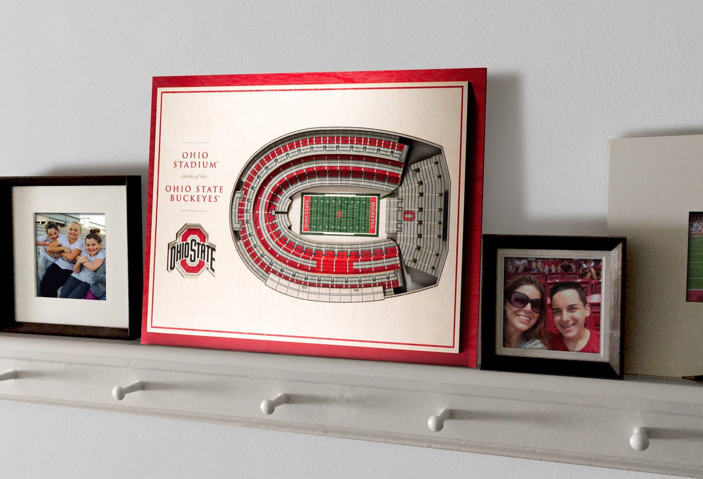 Ohio State Buckeyes 5-Layer StadiumViews 3D Wall Art - Sports Unlimited