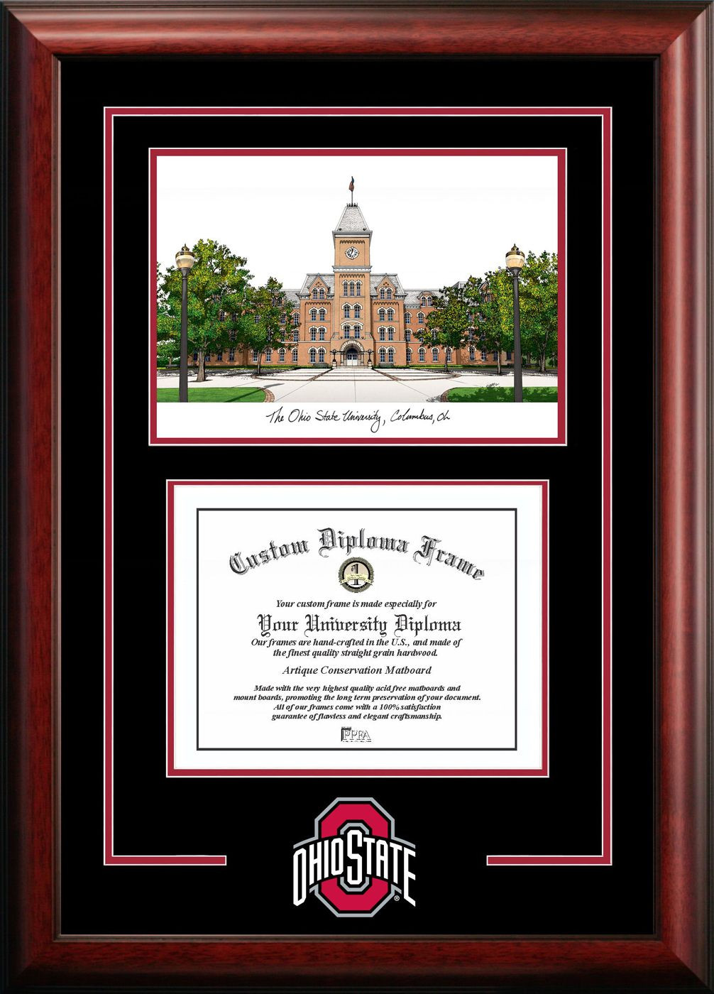 Ohio State Buckeyes Spirit Graduate Diploma Frame - Sports Unlimited