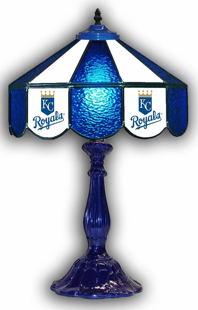 Kansas City Royals MLB Stained Glass Table Lamp