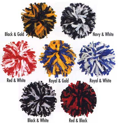 Youth Solid Color Cheerleading Pom Poms