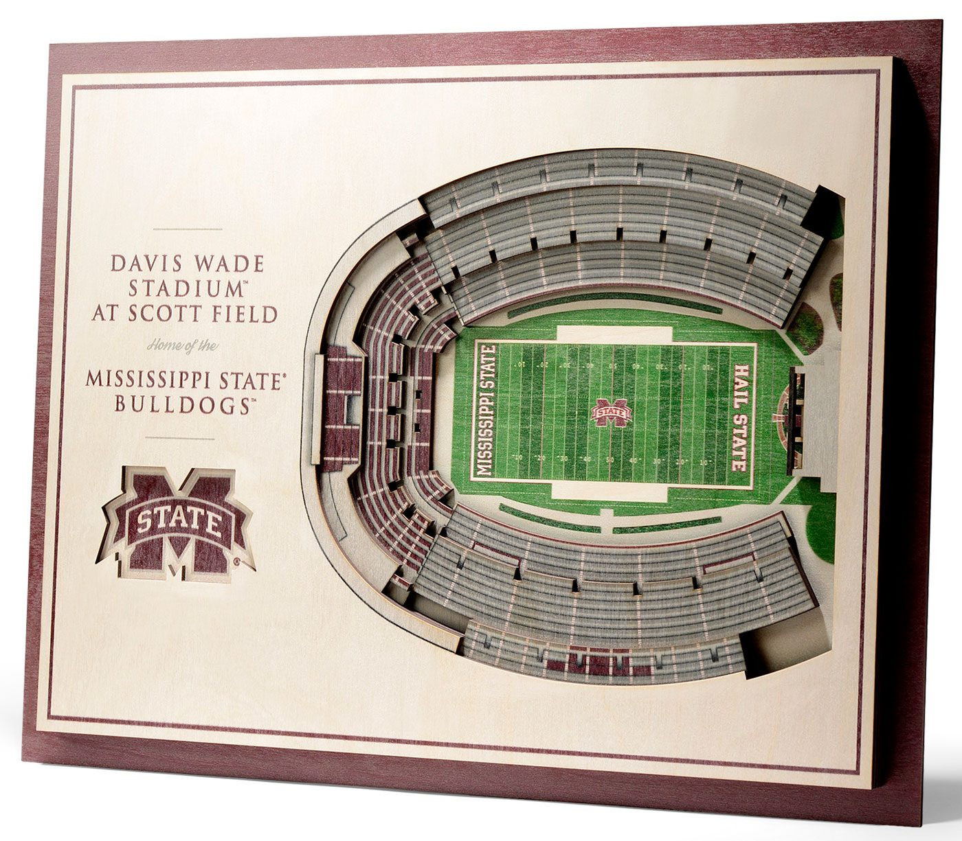 Ohio State Buckeyes 5-Layer StadiumViews 3D Wall Art - Sports Unlimited