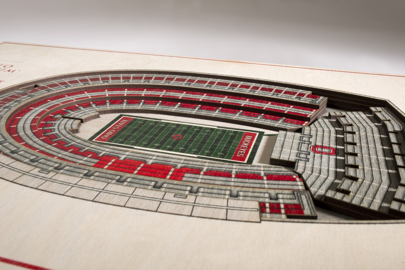 Ohio State Buckeyes 5-Layer StadiumViews 3D Wall Art - Sports Unlimited