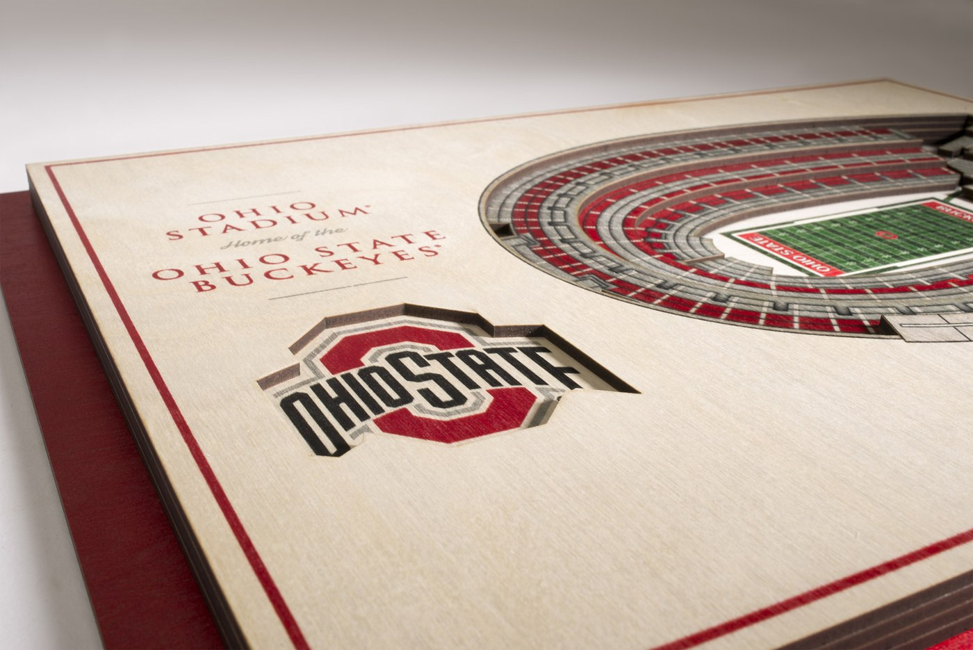 Ohio State Buckeyes 5-Layer StadiumViews 3D Wall Art - Sports Unlimited