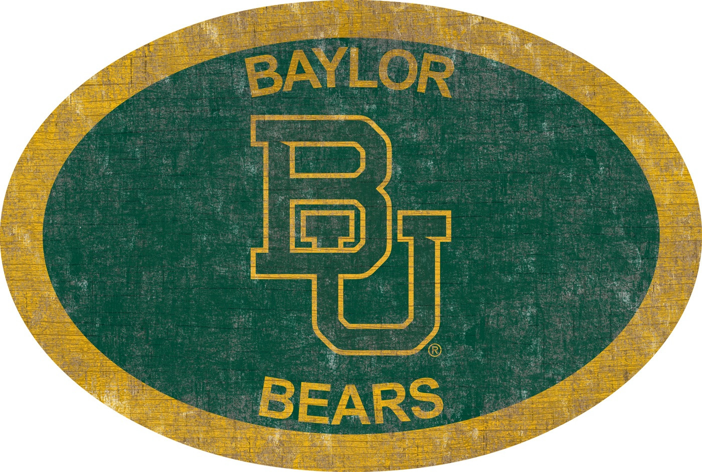 Baylor Bears 12" Team Color Logo State Sign - Sports Unlimited