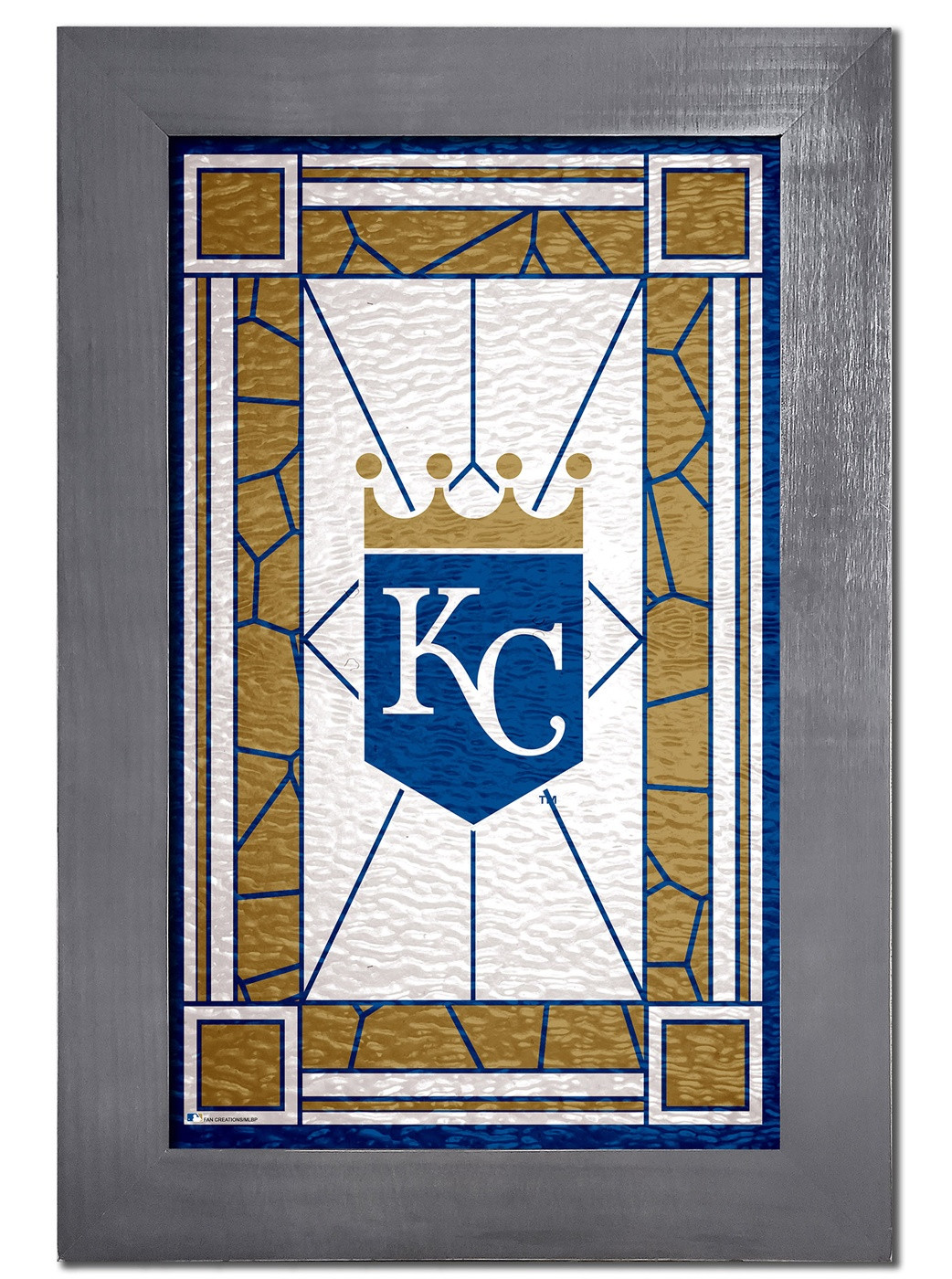 Kansas City Royals MLB Stained Glass Table Lamp