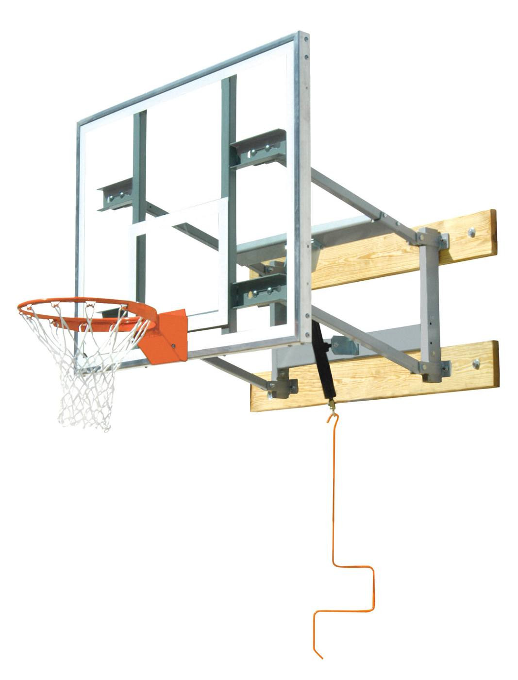 Bison PKG275 QuickChange Acrylic Wall Mounted Adjustable Basketball Hoop