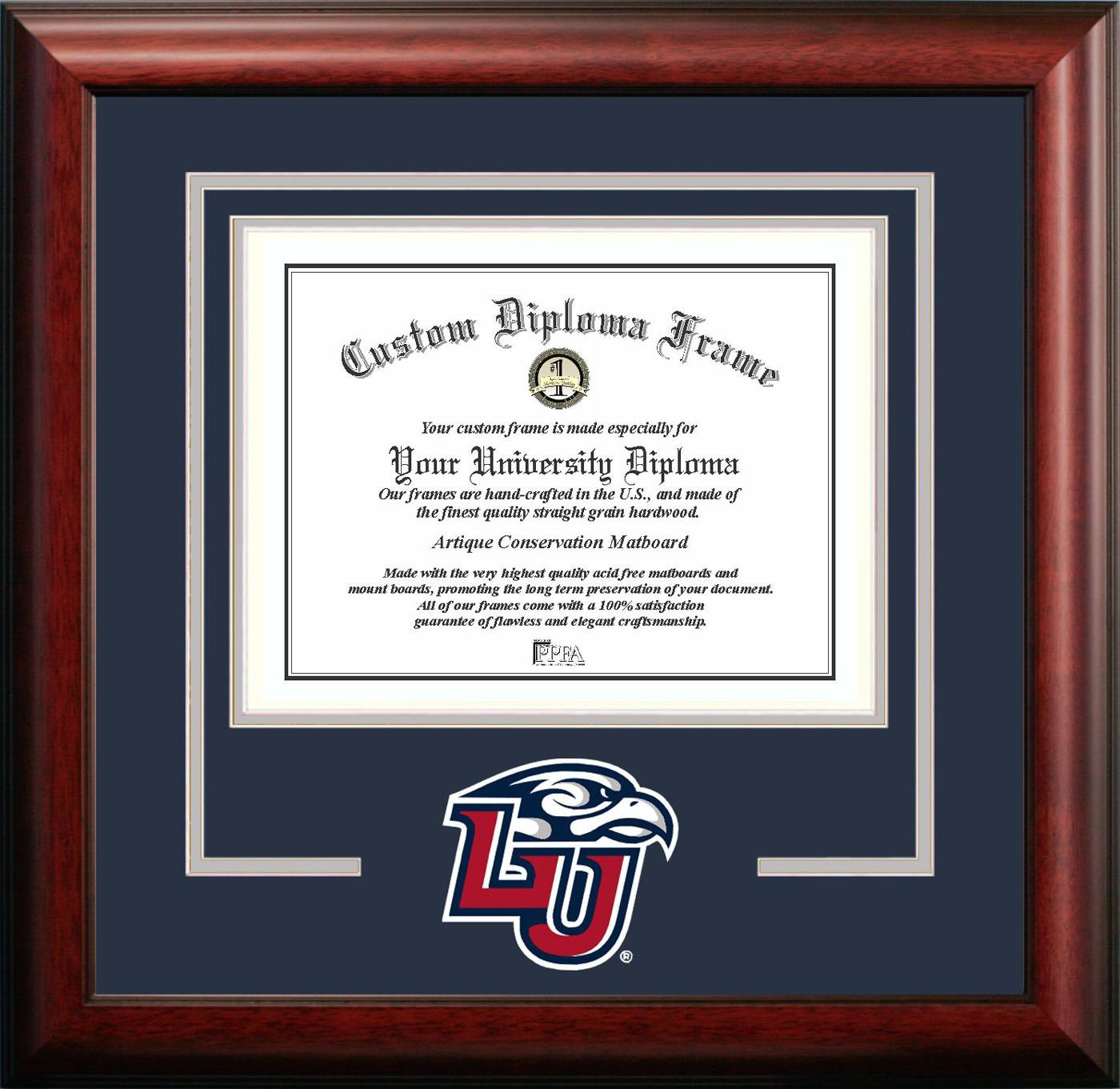 Liberty Flames Gold Embossed Diploma Frame - Sports Unlimited