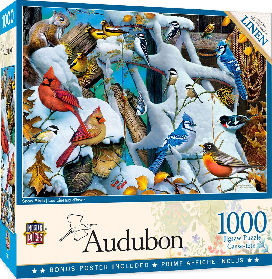 Audubon Backyard Birds 1000 Piece Puzzle - Sports Unlimited