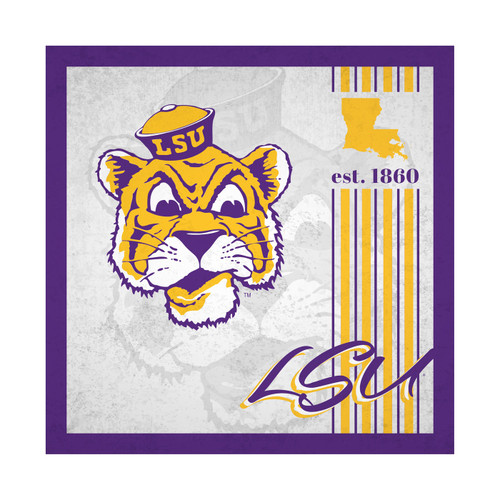 LSU Tigers Album 10" x 10" Sign - Sports Unlimited