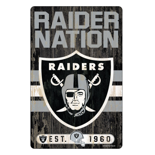 Las Vegas Raiders Slogan Wood Sign - Sports Unlimited