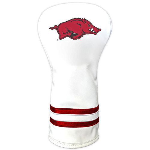 Arkansas Razorbacks White Vintage Driver Headcover Sports Unlimited