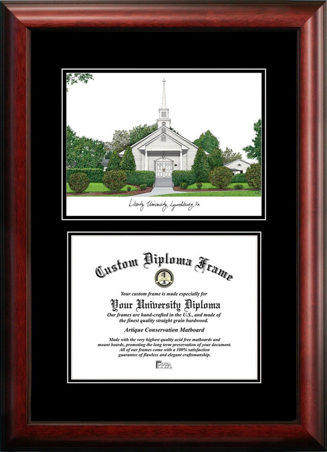 Liberty Flames Gold Embossed Diploma Frame - Sports Unlimited
