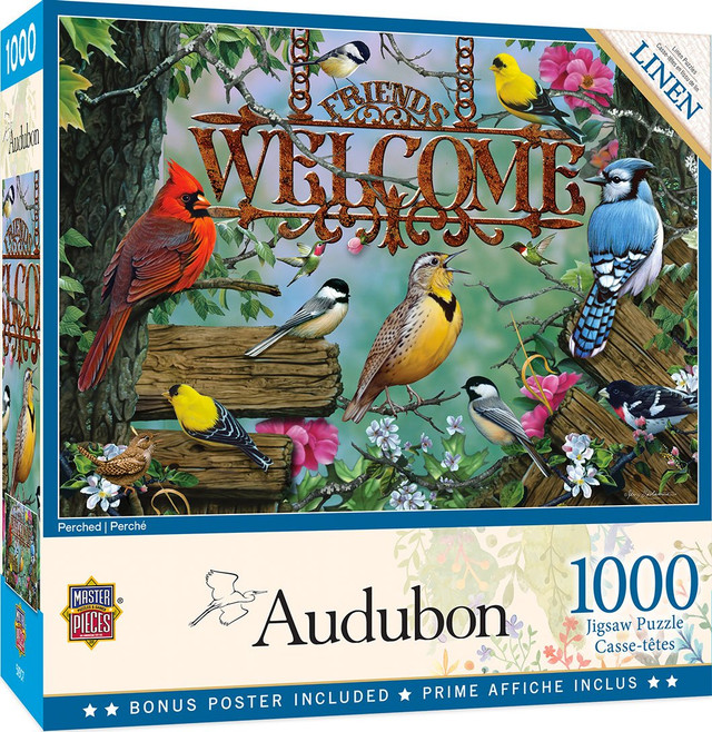 Audubon Backyard Birds 1000 Piece Puzzle - Sports Unlimited