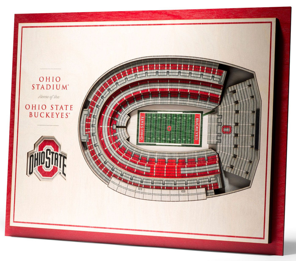Ohio State Buckeyes 5-Layer StadiumViews 3D Wall Art - Sports Unlimited