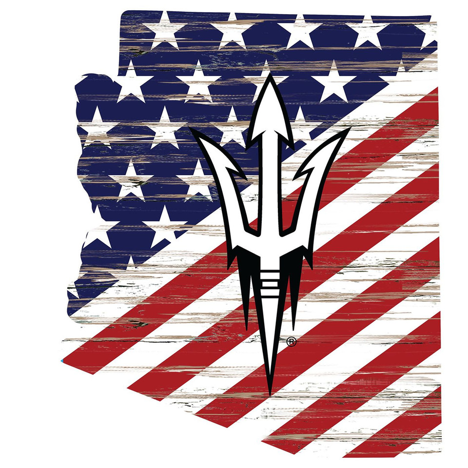Arizona State Sun Devils Distressed Logo Cutout Sign - Sports Unlimited