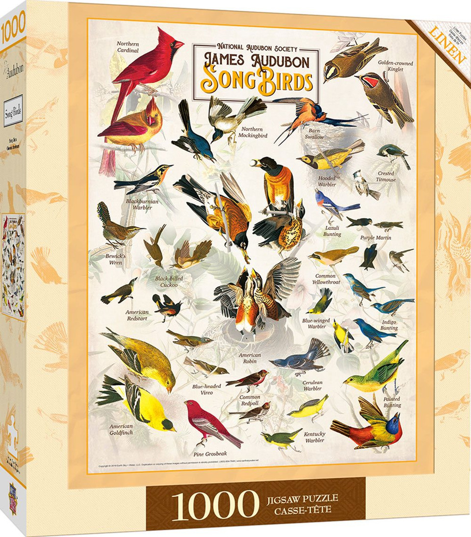 Audubon Backyard Birds 1000 Piece Puzzle - Sports Unlimited