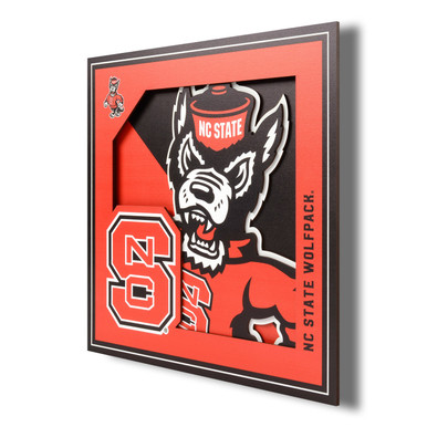 North Carolina State Wolfpack 12" x 12" 3D Logo Series Wall Art ...