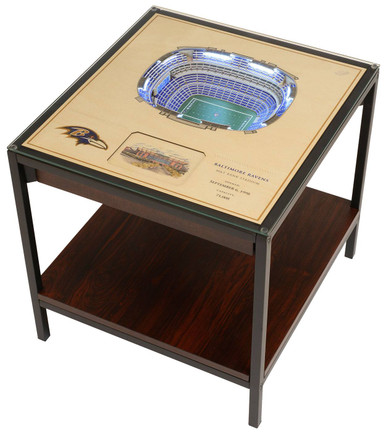 Baltimore Ravens 25-Layer StadiumViews Lighted End Table - Sports Unlimited