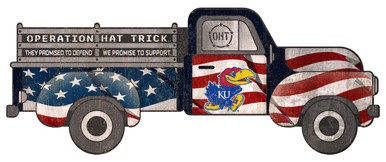 Kansas Jayhawks OHT Truck Flag Cutout Sign - Sports Unlimited
