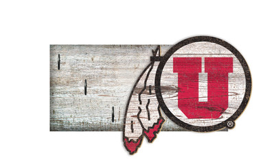 Utah Utes 6" x 12" Key Holder - Sports Unlimited