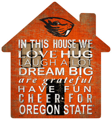 Oregon State Beavers 12" House Sign - Sports Unlimited