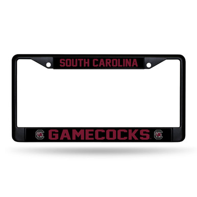 South Carolina Gamecocks Black Chrome License Plate Frame - Sports ...
