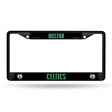 Boston Celtics Black Metal License Plate Frame - Sports Unlimited