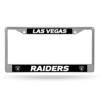 Las Vegas Raiders Rico Silver Chrome License Plate Frame - Sports Unlimited