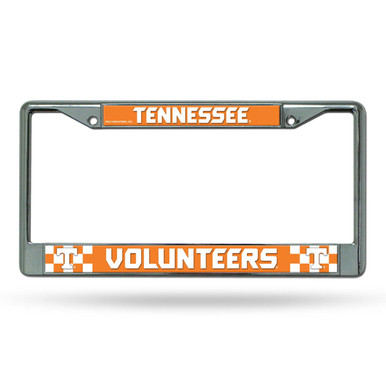 Tennessee Volunteers Silver Chrome License Plate Frame - Sports Unlimited