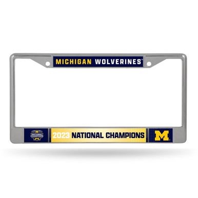 Michigan Wolverines 2024 CFP National Champions Chrome License Plate ...