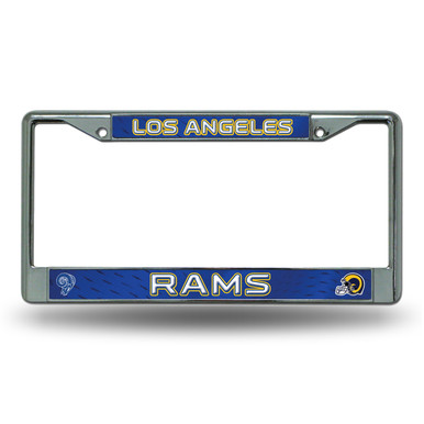 Los Angeles Rams Silver Chrome License Plate Frame - Sports Unlimited
