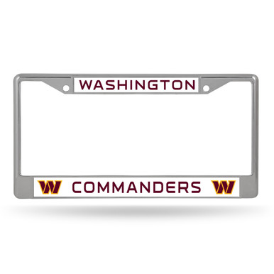 Washington Commanders Chrome License Plate Frame - Sports Unlimited