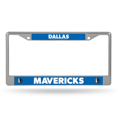 Dallas Mavericks Silver Chrome License Plate Frame - Sports Unlimited