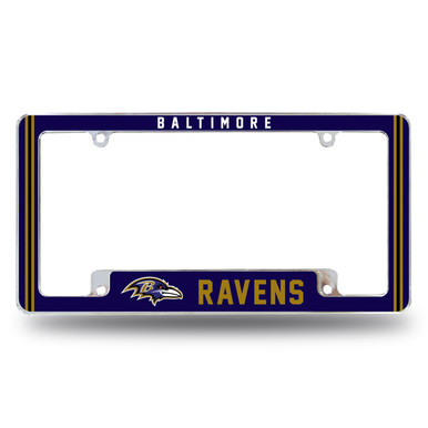 Baltimore Ravens Alternate Chrome License Plate Frame - Sports Unlimited