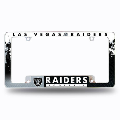 Las Vegas Raiders All Over Chrome License Plate Frame - Sports Unlimited