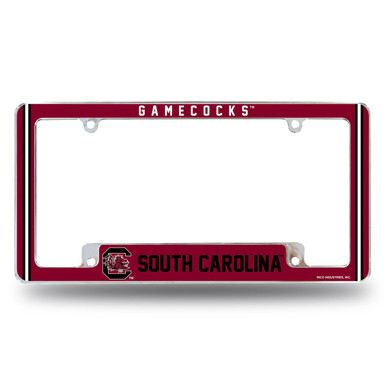 South Carolina Gamecocks Alternate Chrome License Plate Frame - Sports ...