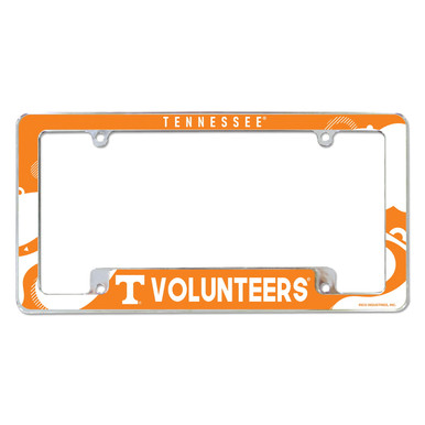 Tennessee Volunteers Wave Chrome License Plate Frame - Sports Unlimited