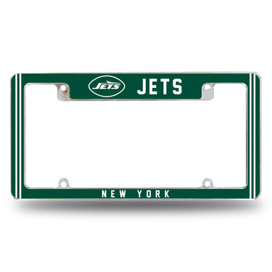 New York Jets Alternate Chrome License Plate Frame - Sports Unlimited
