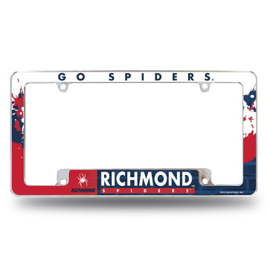 Richmond Spiders All Over Chrome License Plate Frame - Sports Unlimited