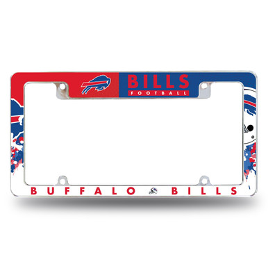 Buffalo Bills All Over Chrome License Plate Frame - Sports Unlimited