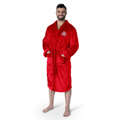 Ohio State Buckeyes Red Bath Robe - Sports Unlimited