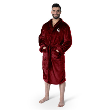 Oklahoma Sooners Silk Touch Bath Robe - Sports Unlimited