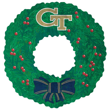 Georgia Tech Yellow Jackets 16" Team Wreath Sign - Sports Unlimited