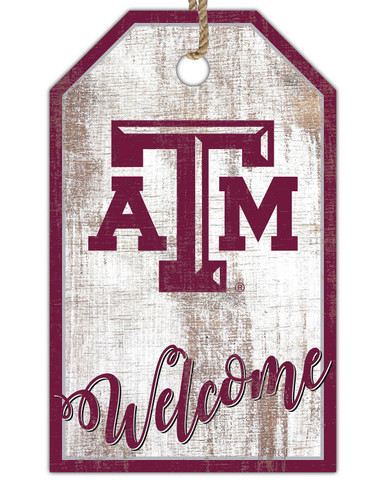 Texas A&M Aggies Welcome Team Tag 11" x 19" Sign - Sports Unlimited